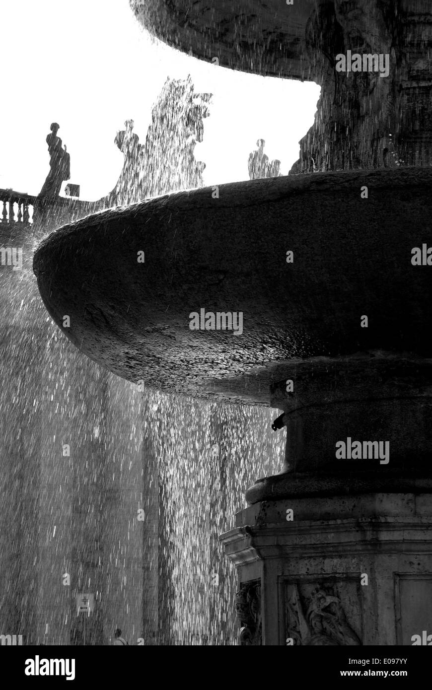 St peter's square in rome Black and White Stock Photos & Images - Alamy