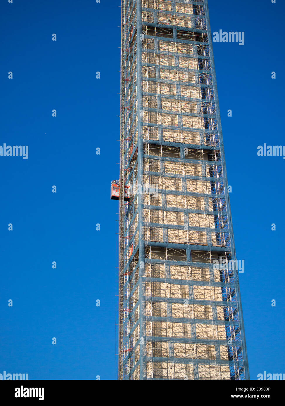 Washington Monument under construction Stock Photo - Alamy
