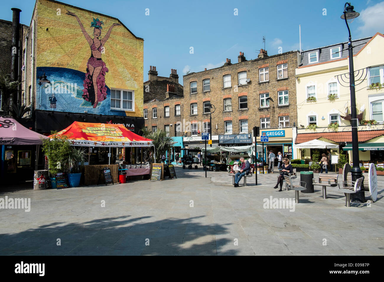 Shops around Lower Marsh, Waterloo, London, United Kingdom Stock Photo ...