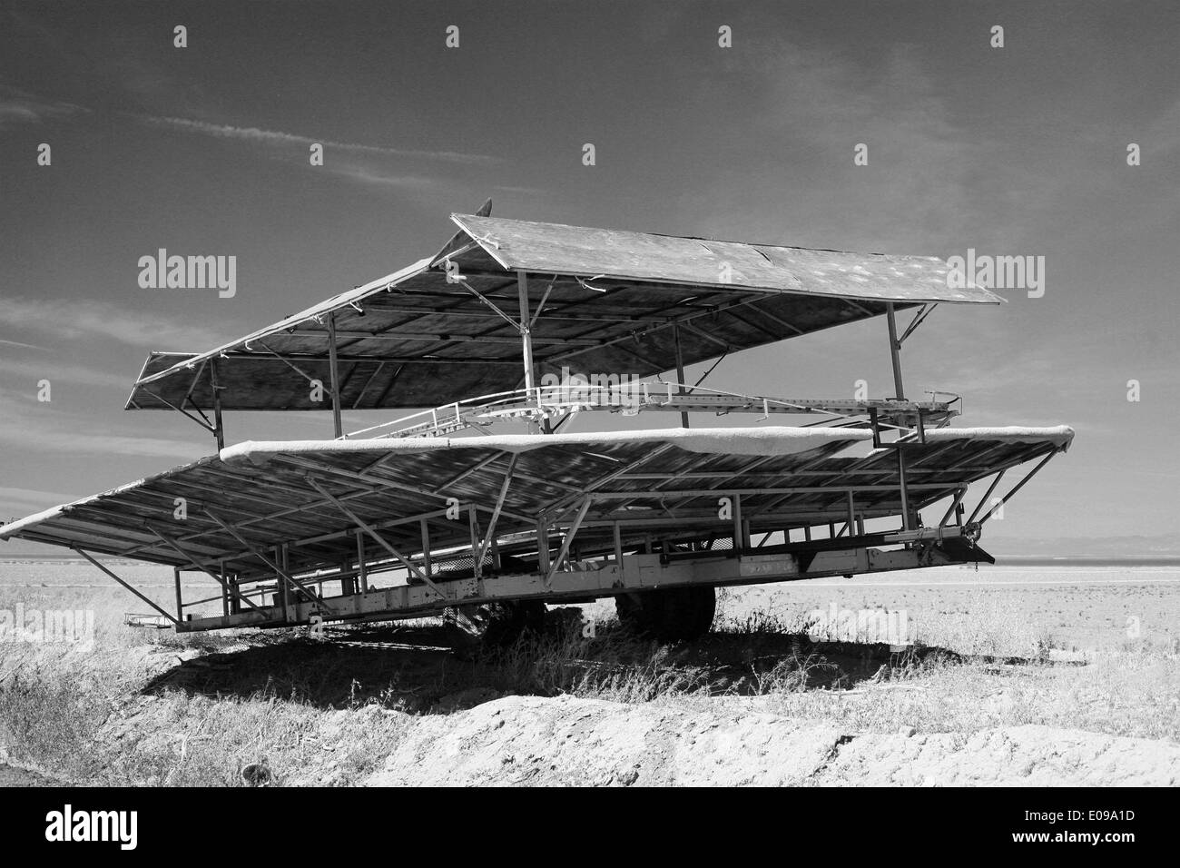 Black and white of farm equipment Stock Photo - Alamy