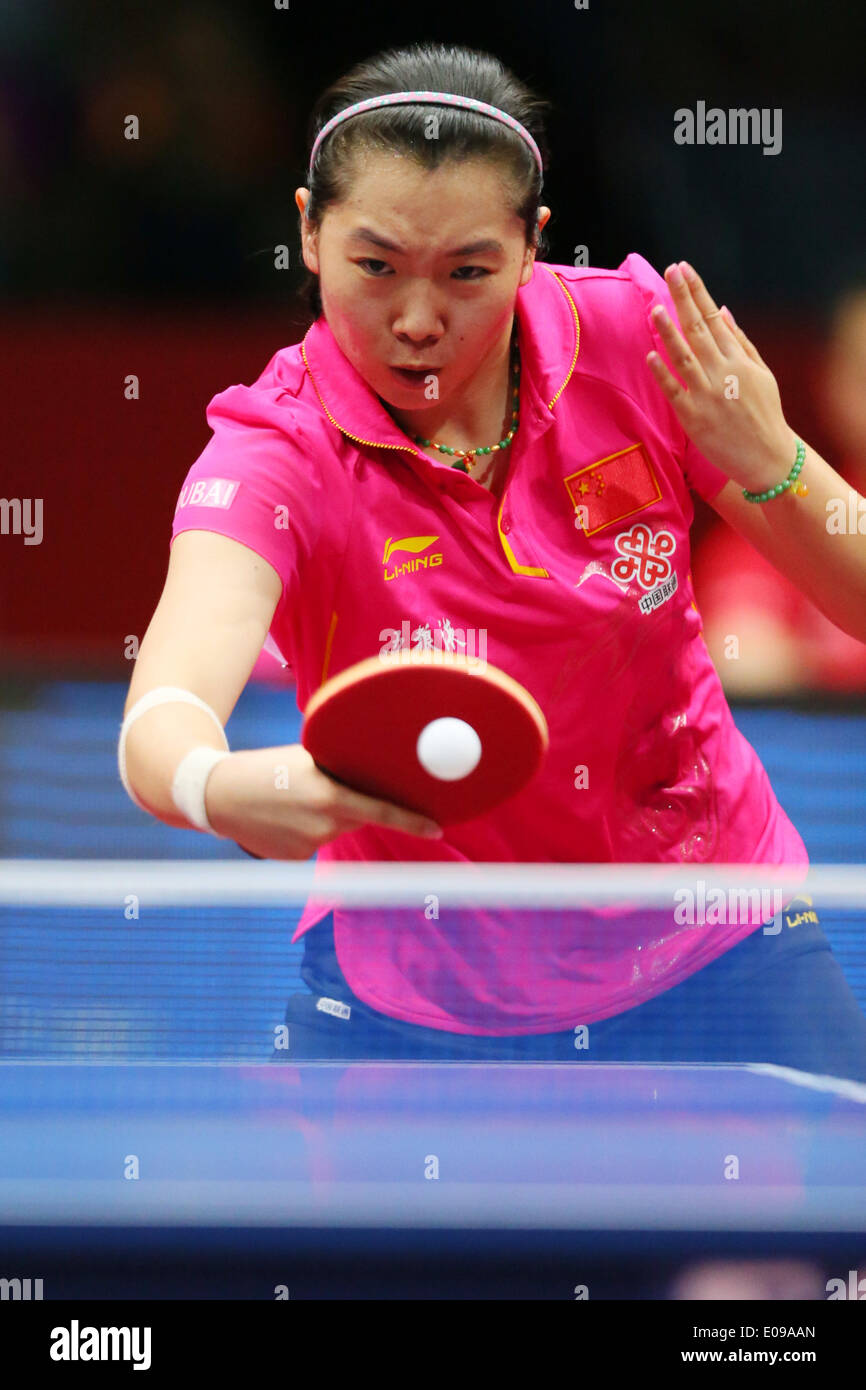 1st Yoyogi Gymnasium, Tokyo, Japan. 4th May, 2014. Li Xiaoxia (CHN), MAY 4, 2014 - Table Tennis ...