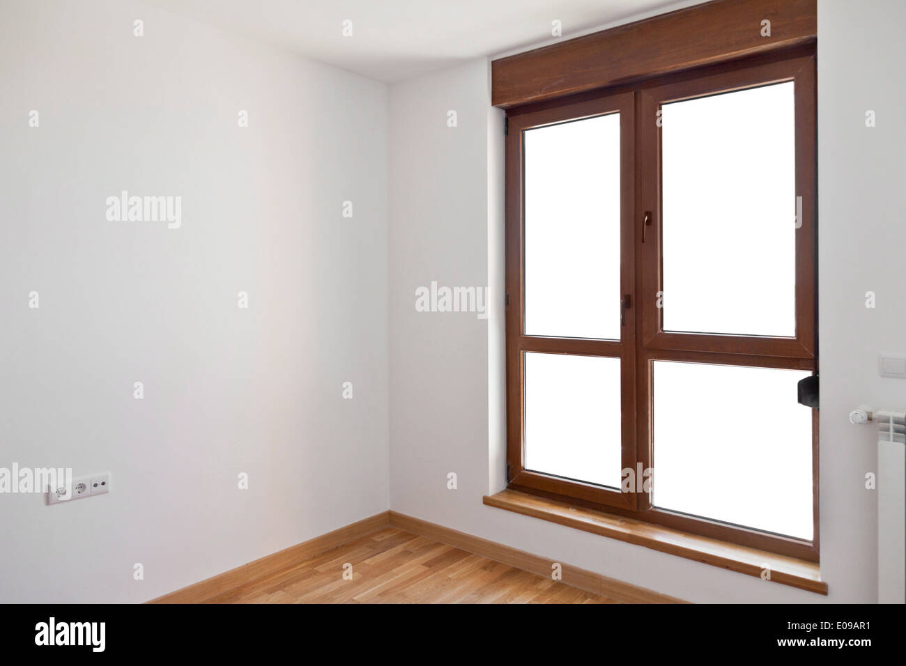 Empty interior room and window closed Stock Photo - Alamy