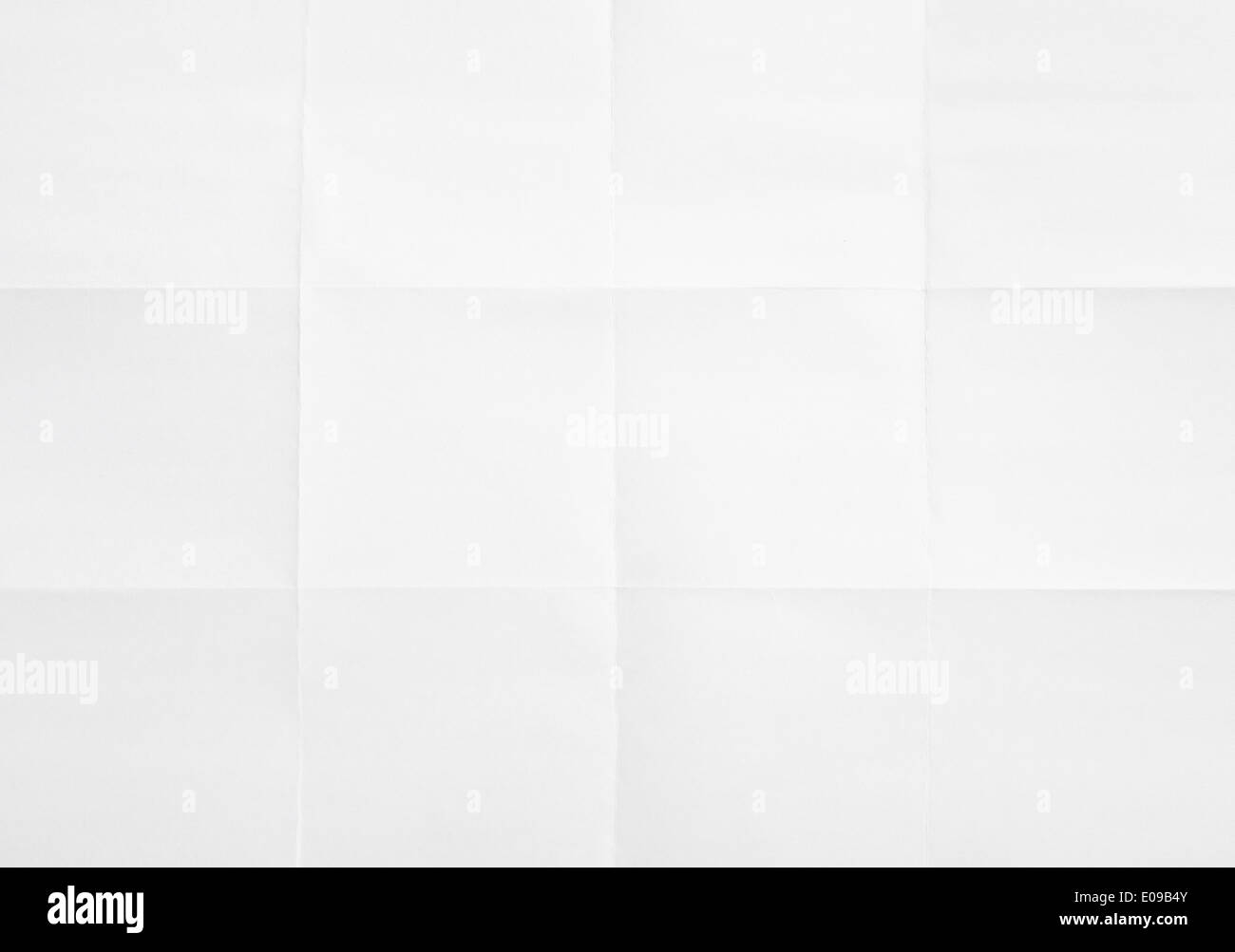 white sheet of paper folded in twelve Stock Photo - Alamy