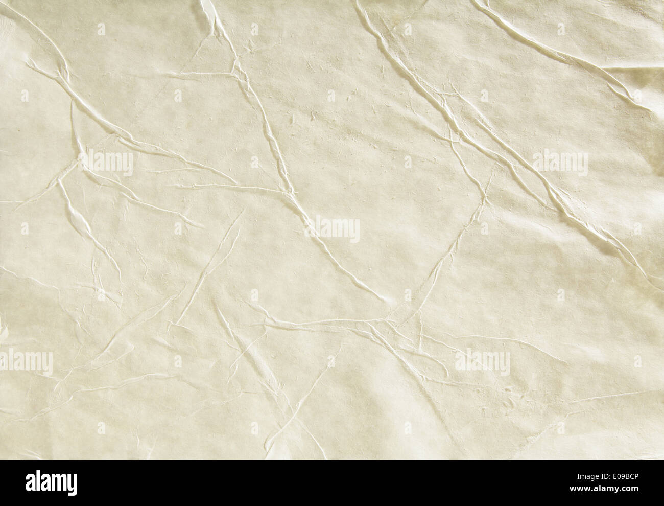 Old sheet of paper folded and battered, with paper texture Stock Photo ...