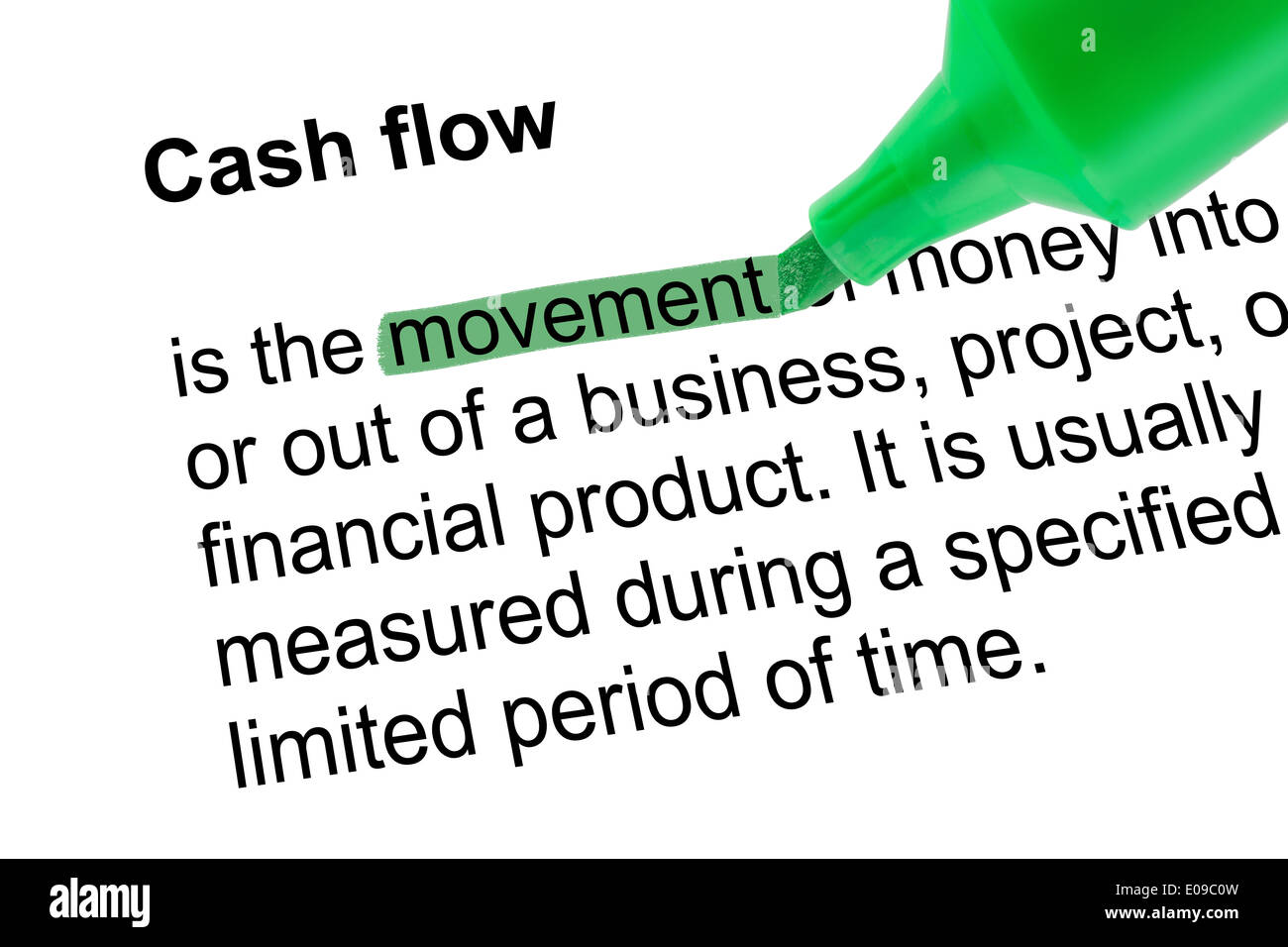 Cash flow word hi-res stock photography and images - Alamy