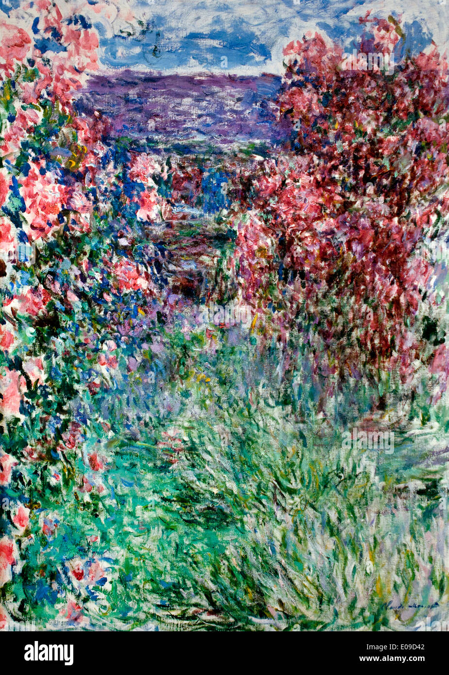 The House among Roses 1925 Claude Monet 1840 – 1926 France French Stock ...