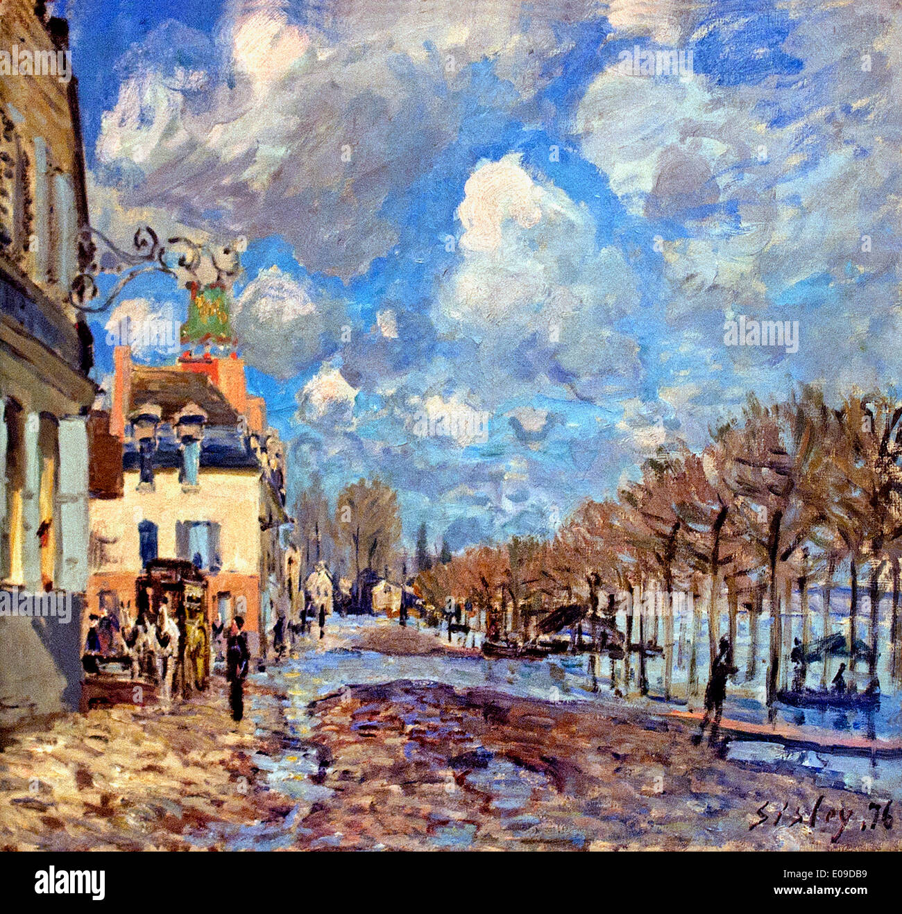 The Flood at Port Marly Alfred Sisley 1839 - 1899 British / French ...