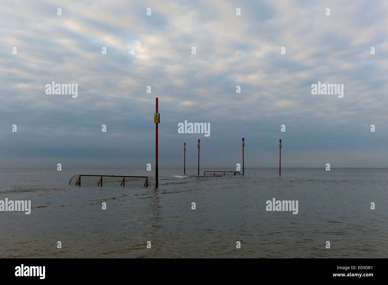 Submerged pipe outfall sea sky hi-res stock photography and images - Alamy