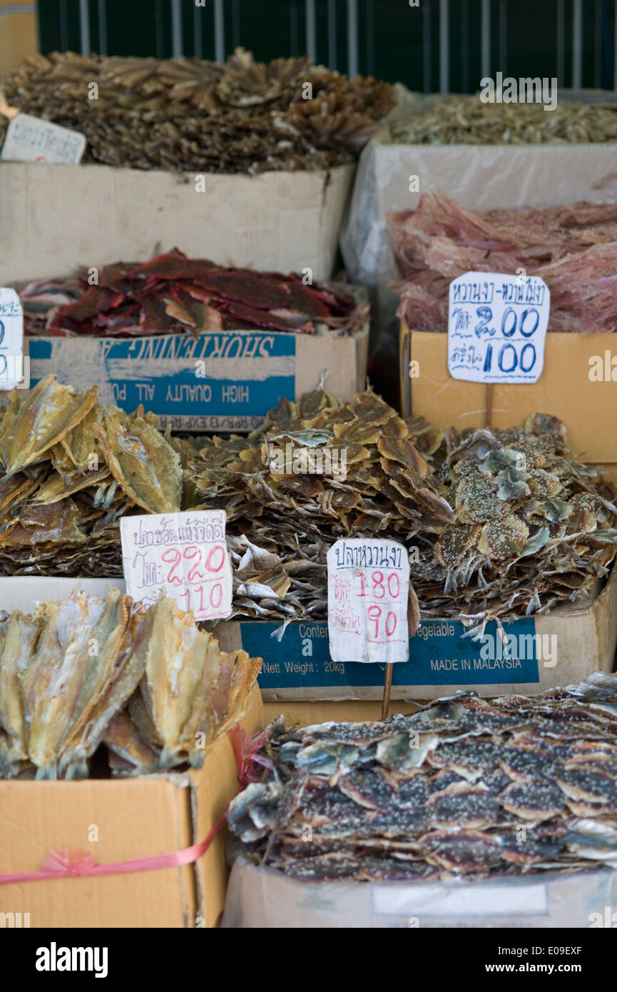 Thailand, Bangkok, Dried fish at market stall Stock Photo - Alamy