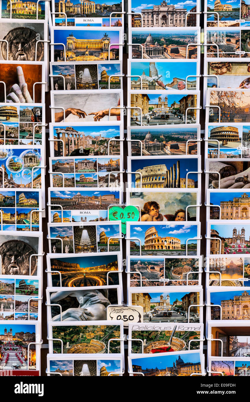 Rome postcard hi-res stock photography and images - Alamy