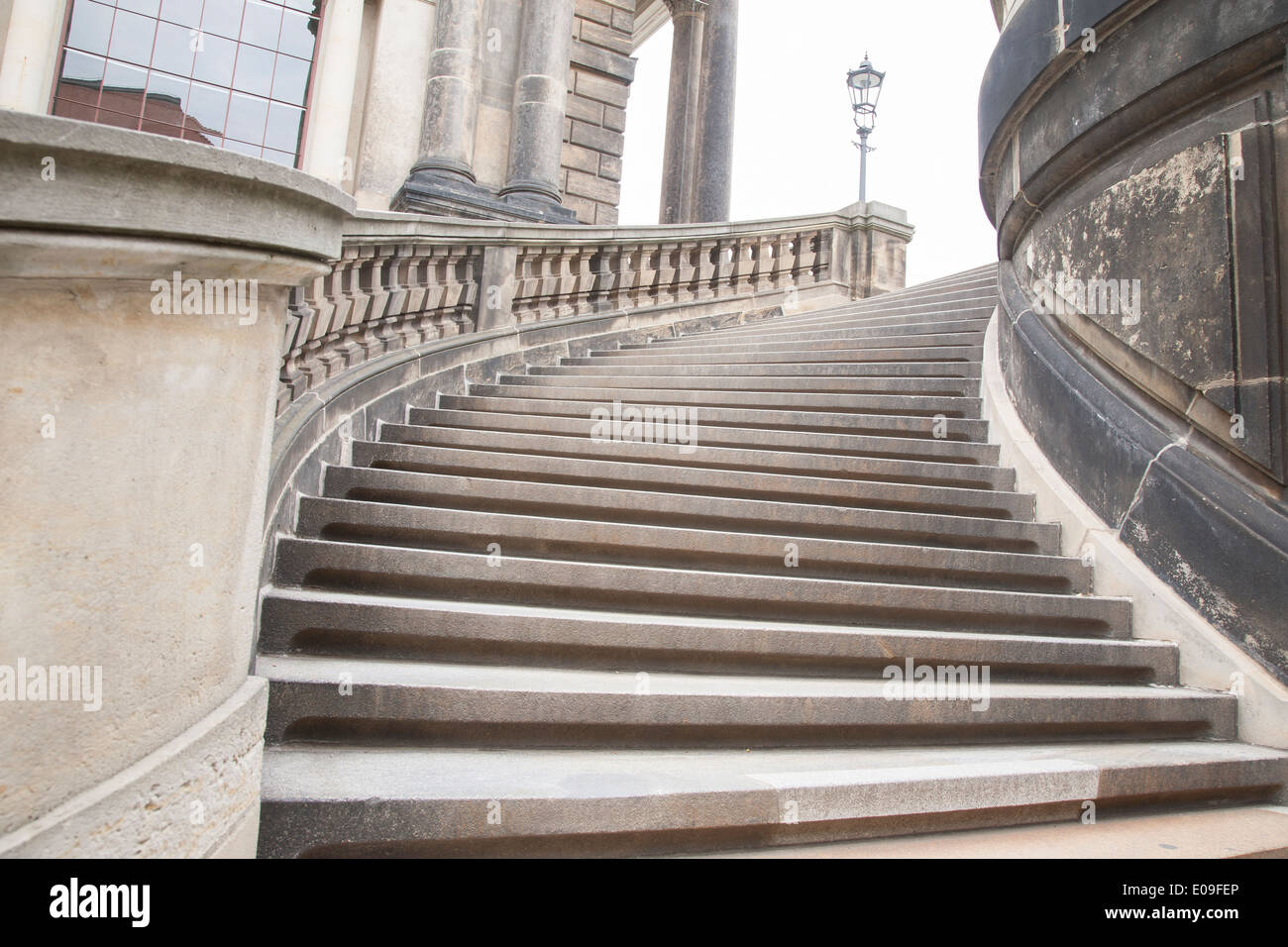 Stone Stairs in Urban Setting Stock Photo - Alamy