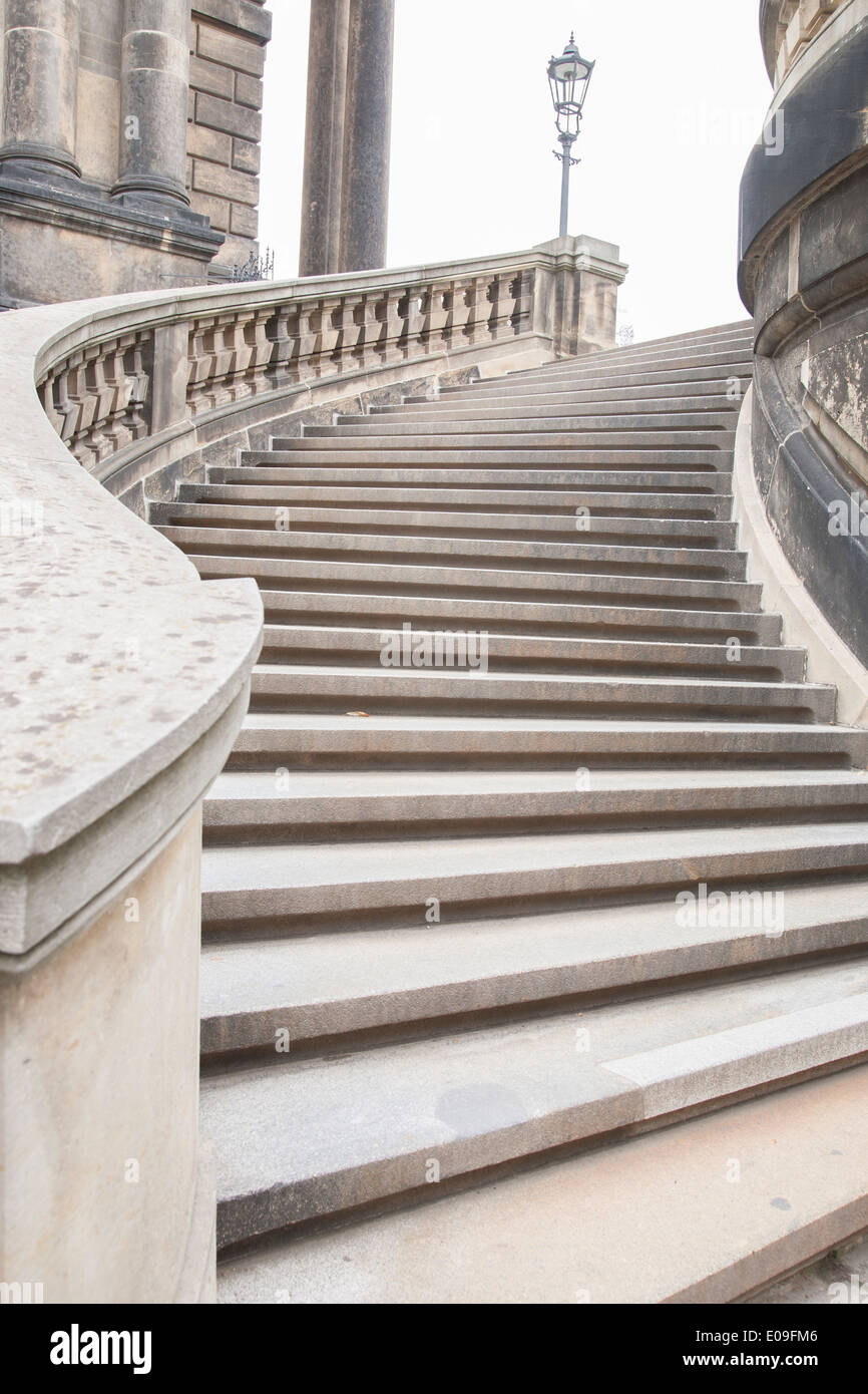 Stone Stairs in Urban Setting Stock Photo - Alamy