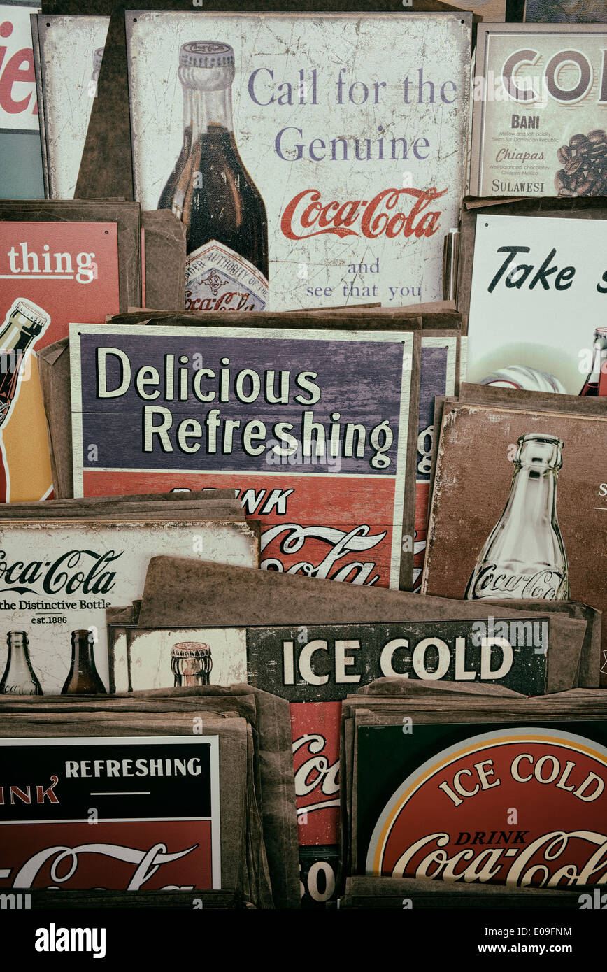 Old signs collection hi-res stock photography and images - Alamy