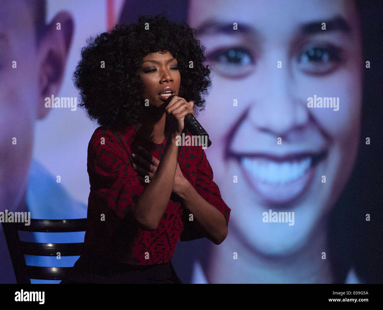 Los Angeles, California, USA. 6th May, 2014. BRANDY performs on stage ...