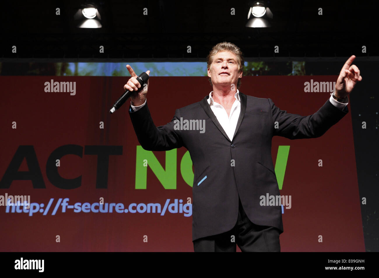 American actor and singer David Hasselhoff at the Media Convention re ...
