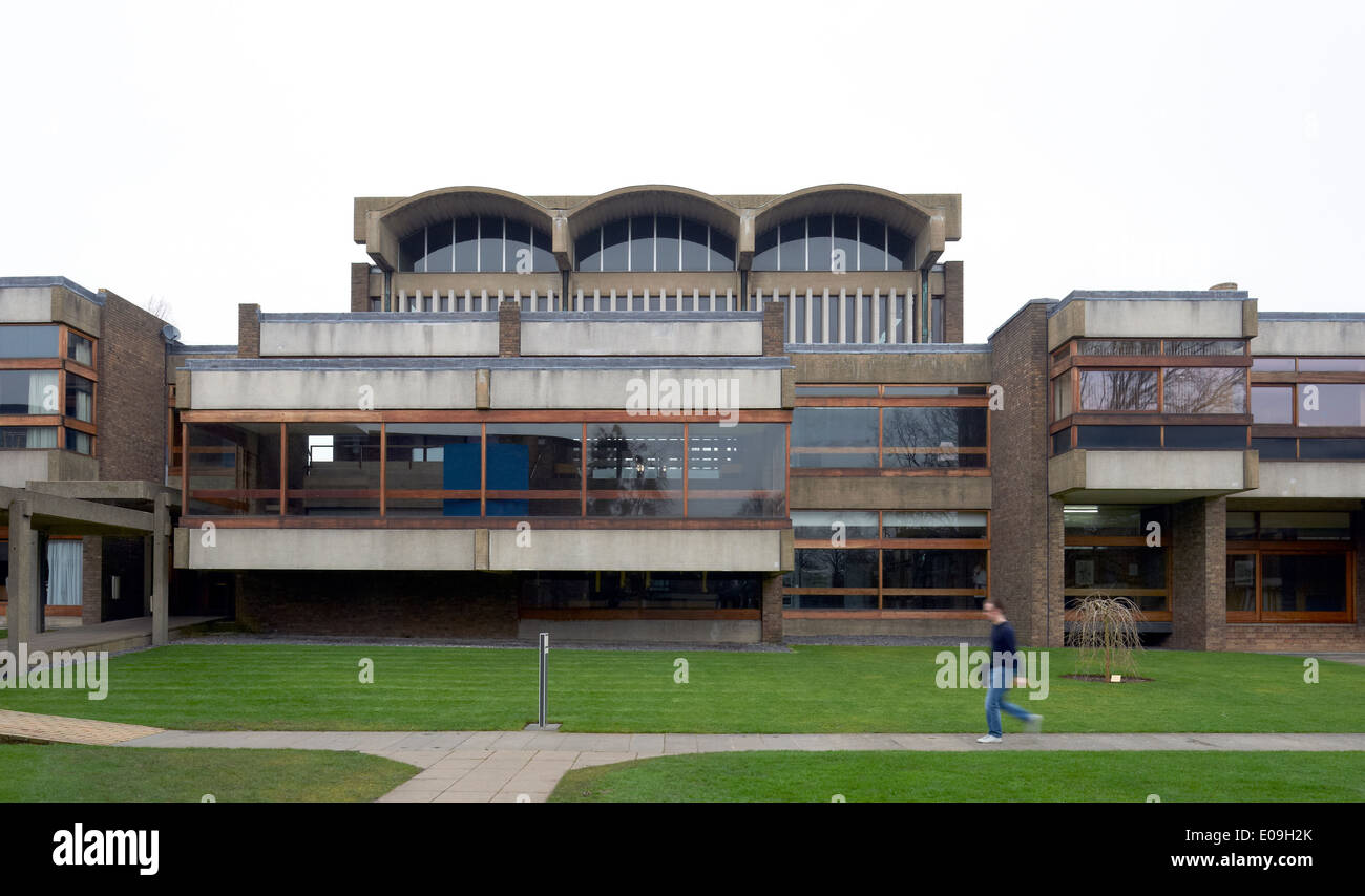 Exterior of Churchill College Cambridge, UK Stock Photo - Alamy