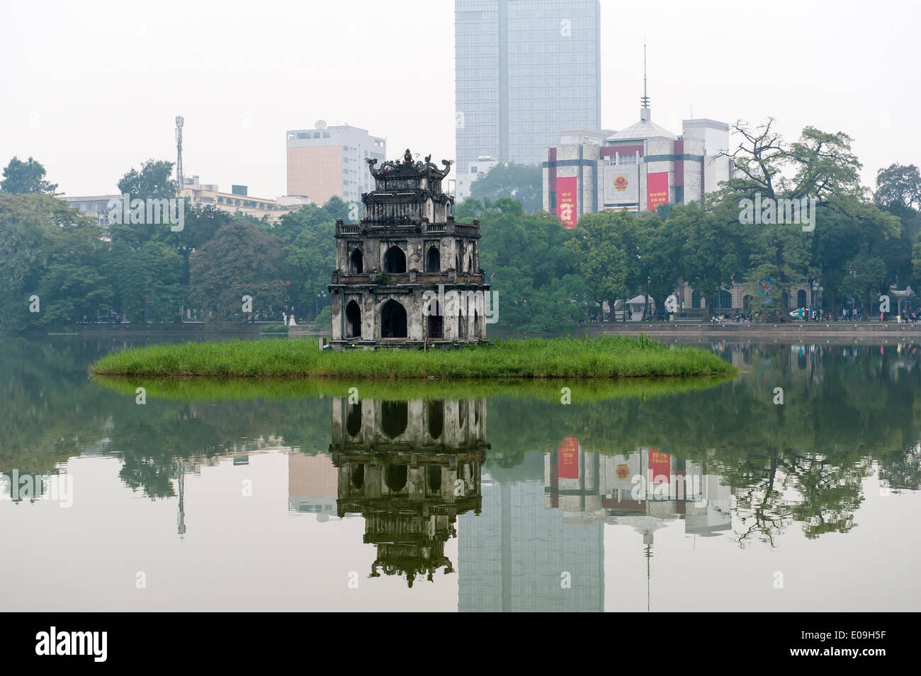 Vietnam, Hanoi,Turtle Pagoda in Hoan Kiem Lake Stock Photo - Alamy