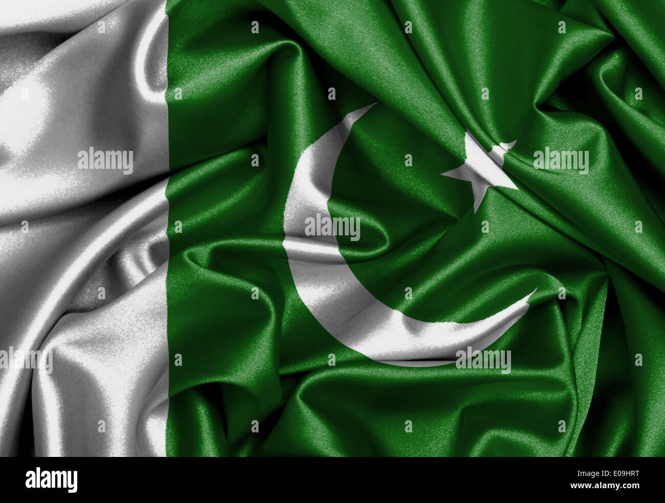Satin texture pakistani flag hi-res stock photography and images - Alamy
