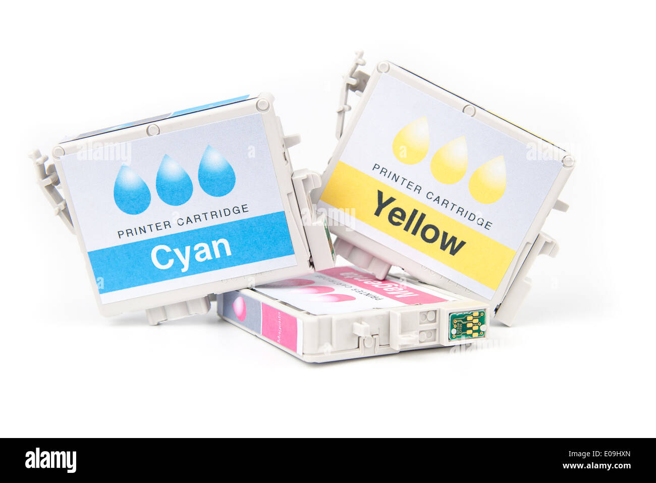 Cartridges for colour inkjet printer Stock Photo - Alamy