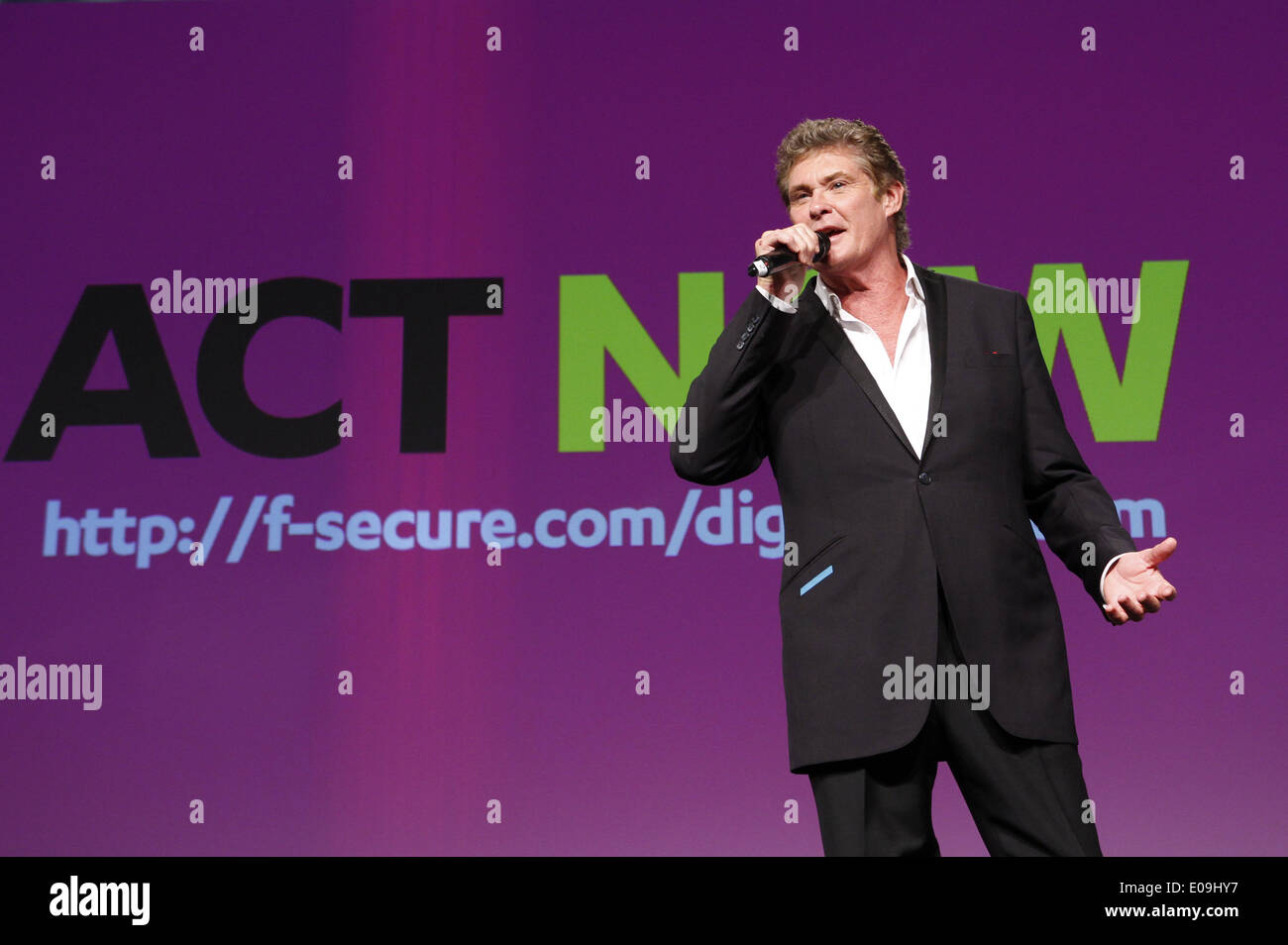 American actor and singer David Hasselhoff at the Media Convention re ...