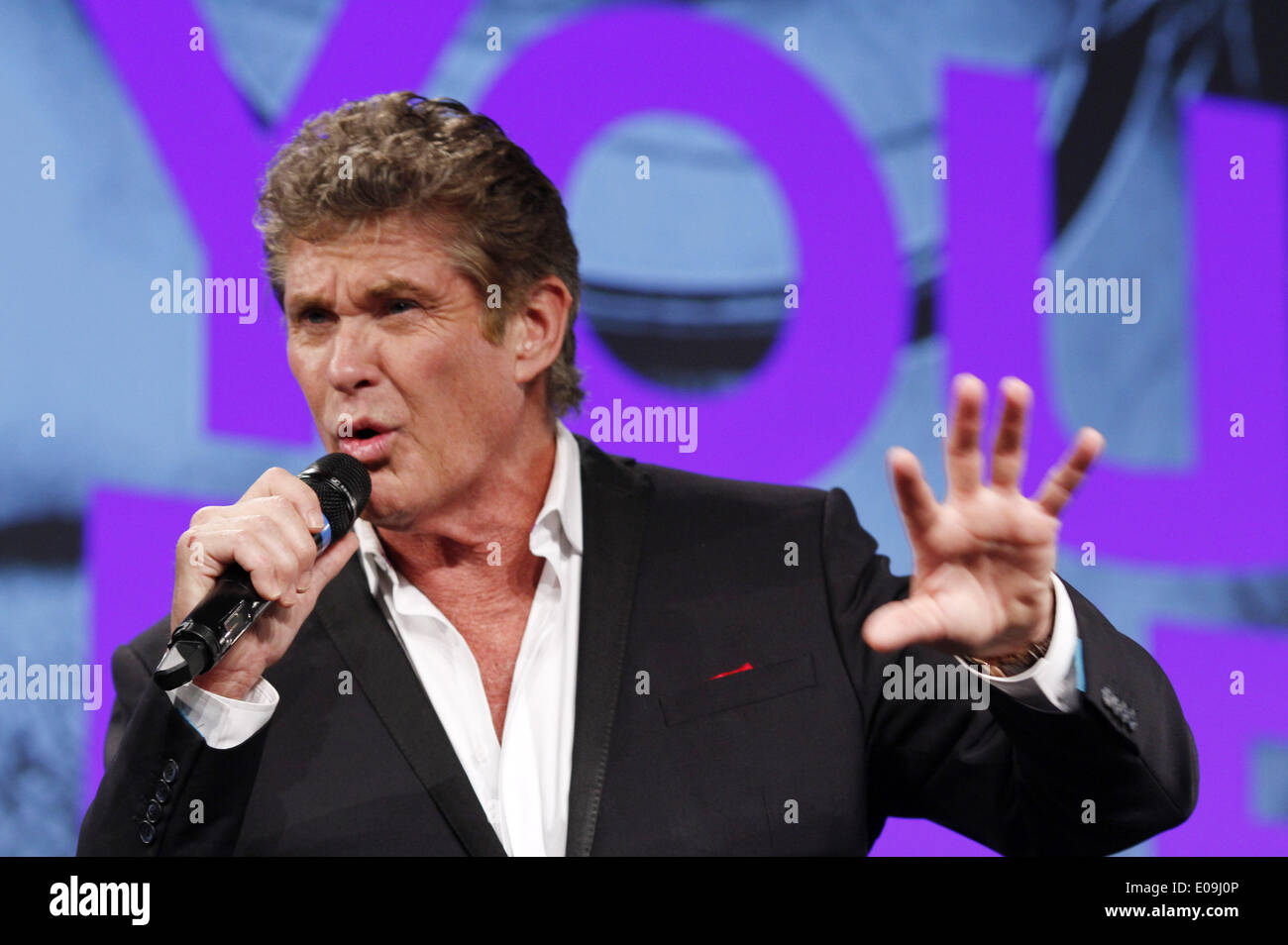 American actor and singer David Hasselhoff at the Media Convention re ...