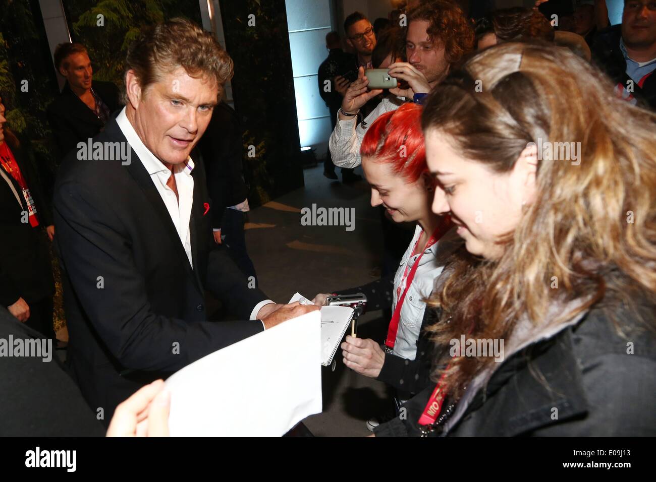 American actor and singer David Hasselhoff at the Media Convention re ...