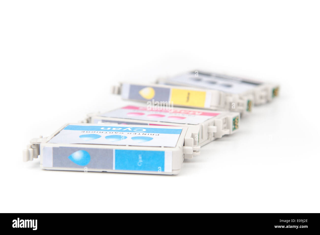 Cartridges for colour inkjet printer Stock Photo - Alamy