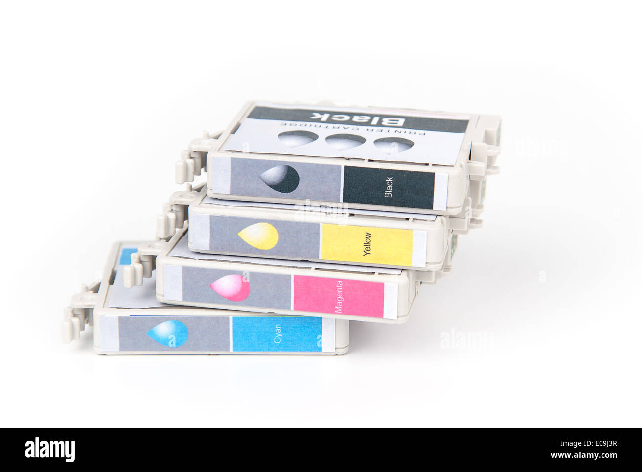 Cartridges for colour inkjet printer Stock Photo - Alamy