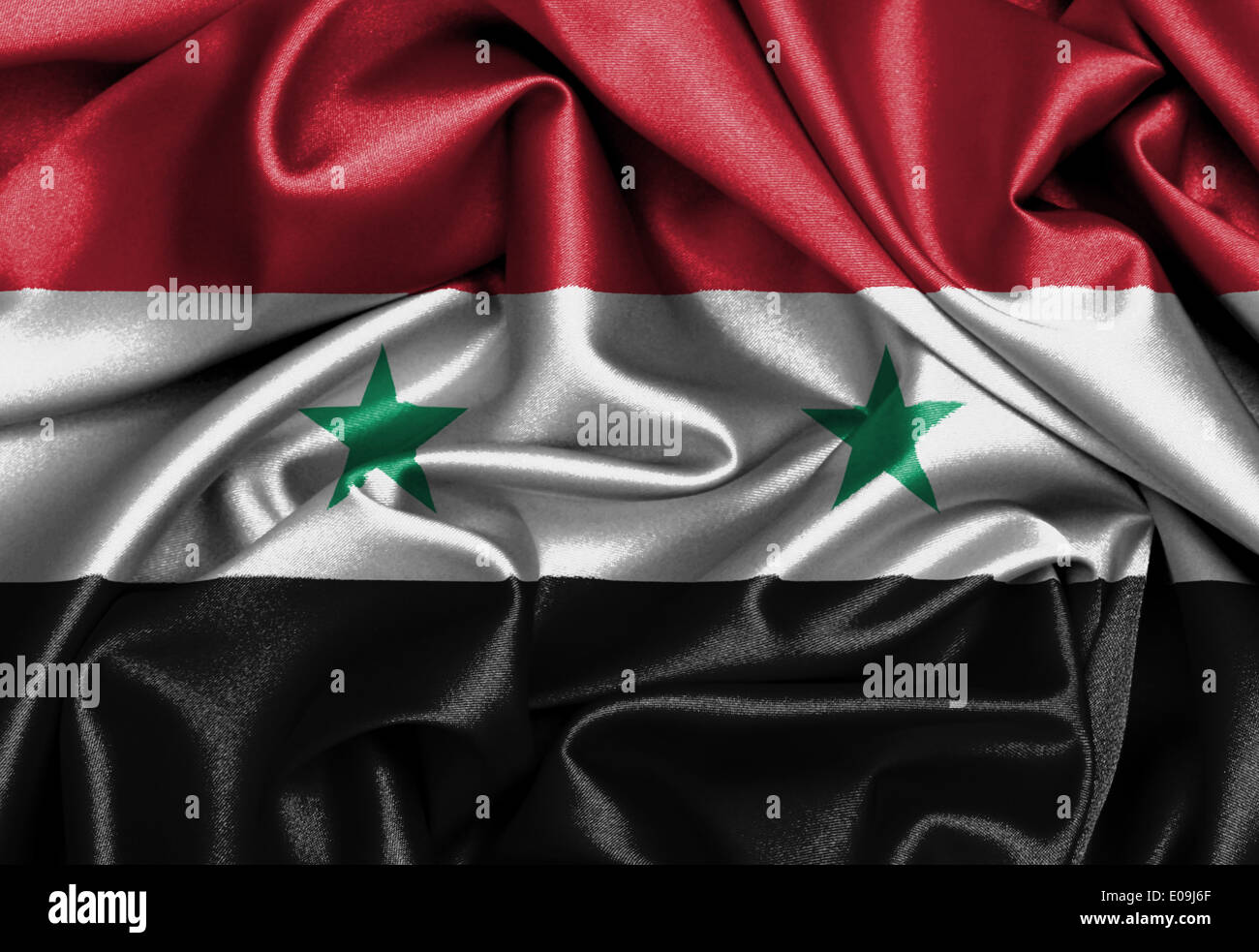 Satin texture syrian flag hi-res stock photography and images - Alamy