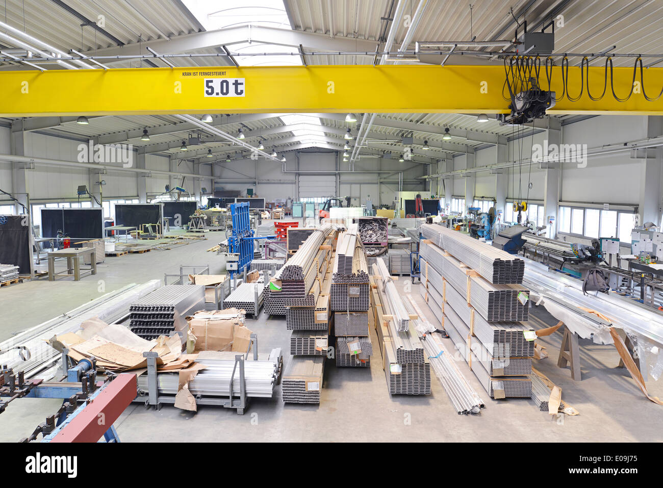 Interior of a steelworks factory Stock Photo - Alamy