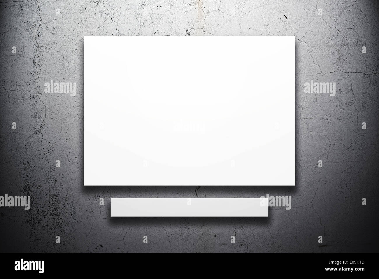 Poster hanging on the art gallery wall. Paper size matches the ...