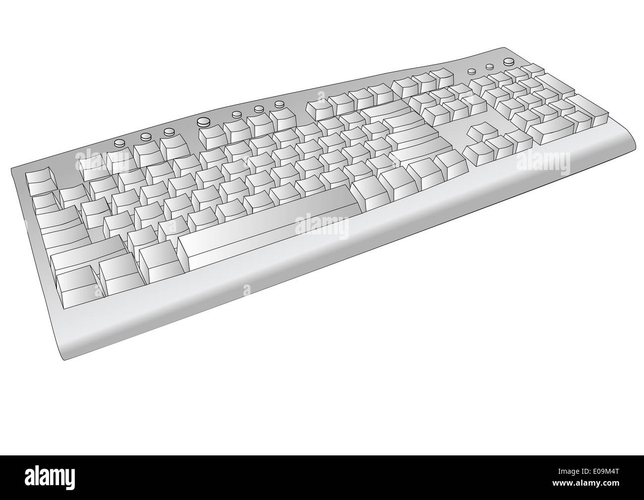 old computer keyboard Stock Photo - Alamy