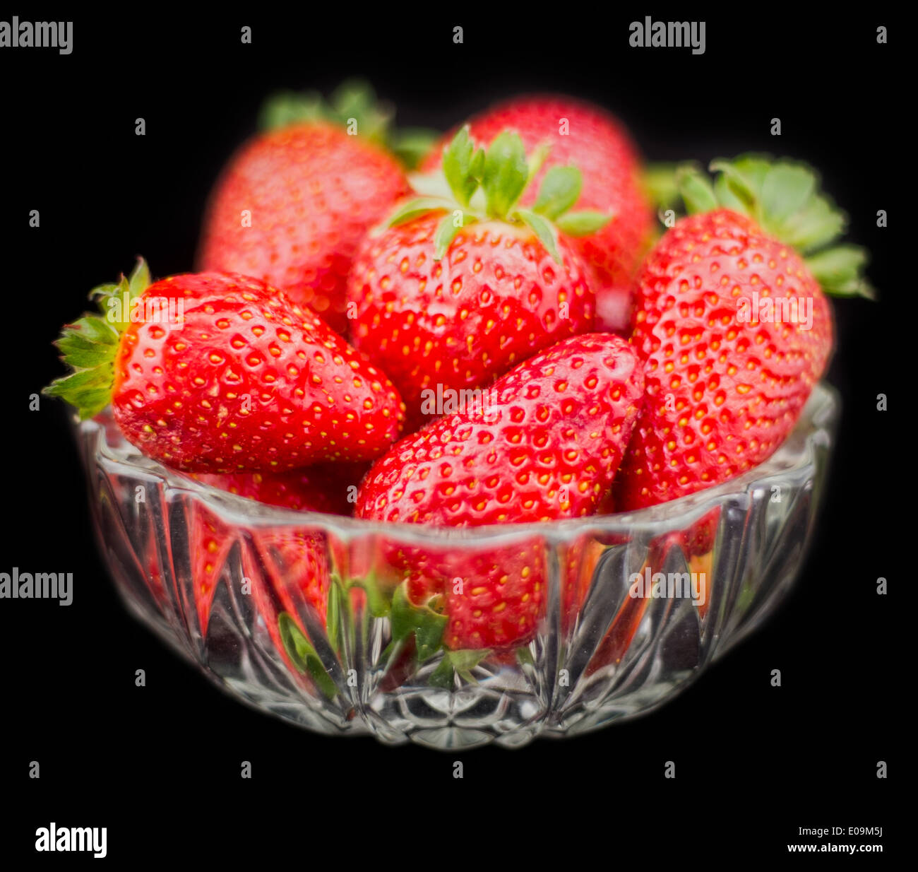 A Bowl of Strawberries Stock Photo - Alamy
