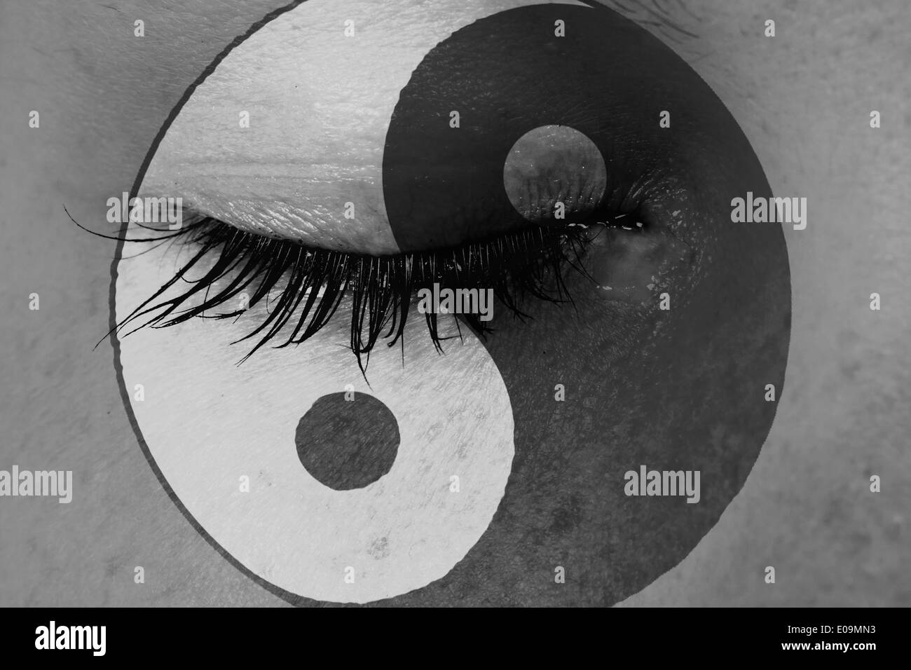 Peace eye Black and White Stock Photos & Images - Alamy