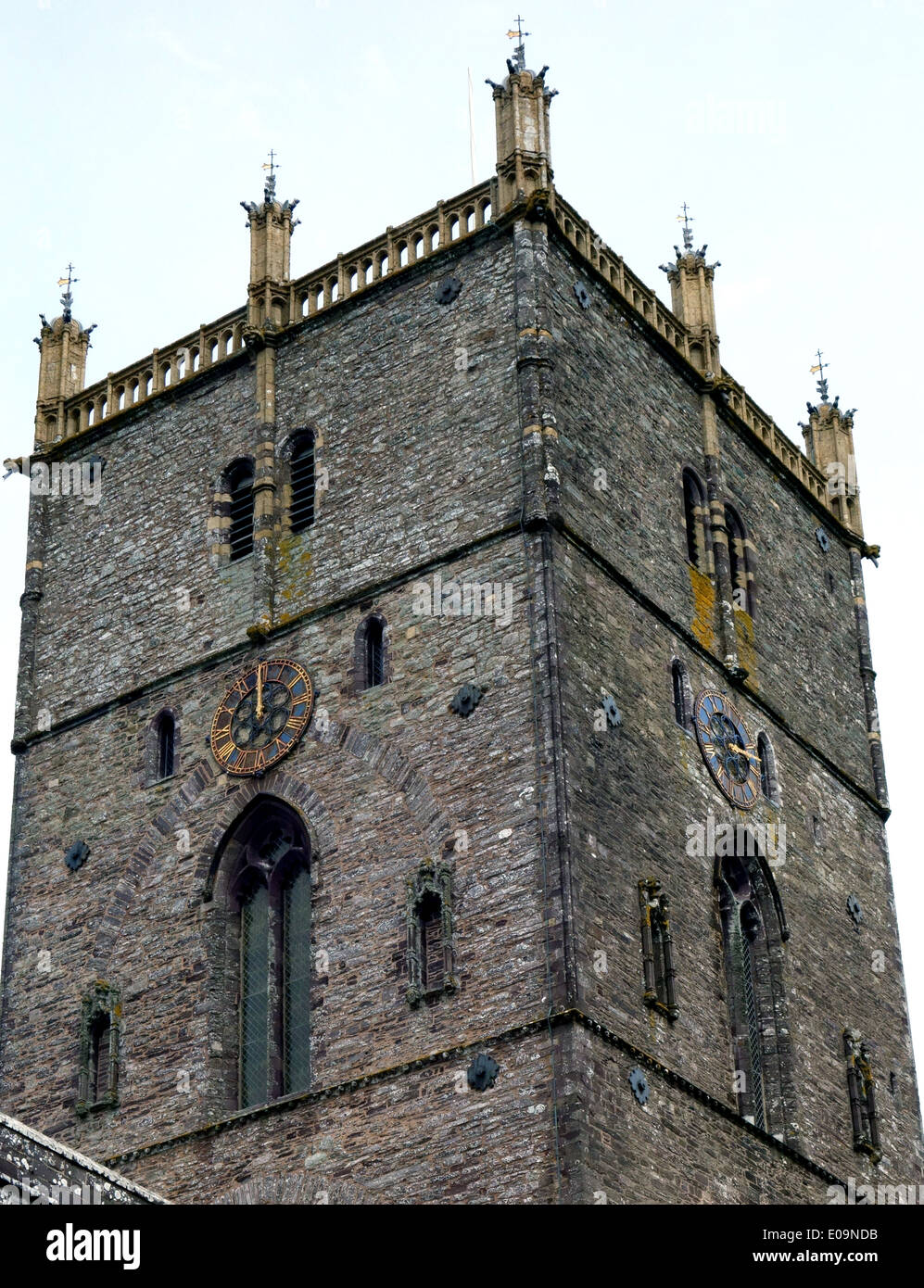 St davids cathedral clock tower hi-res stock photography and images - Alamy