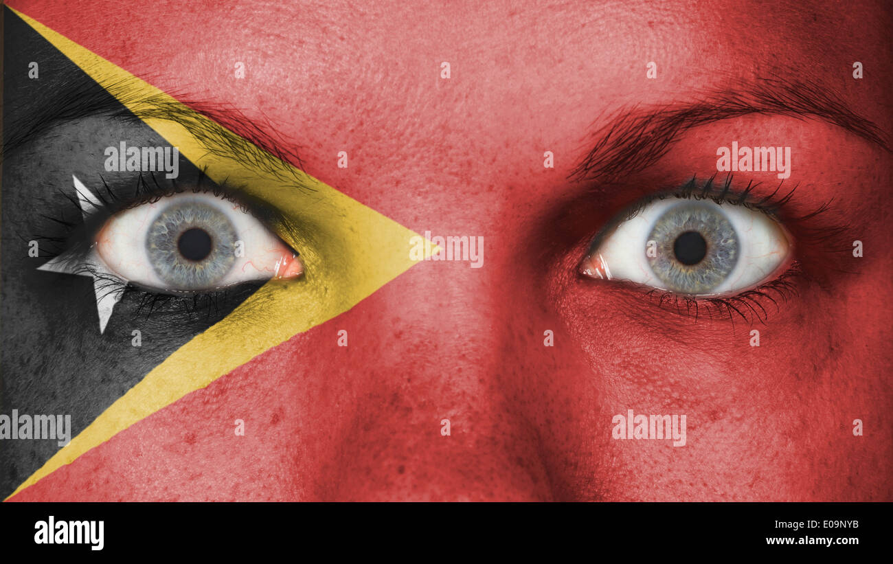 White east timor flag hi-res stock photography and images - Alamy