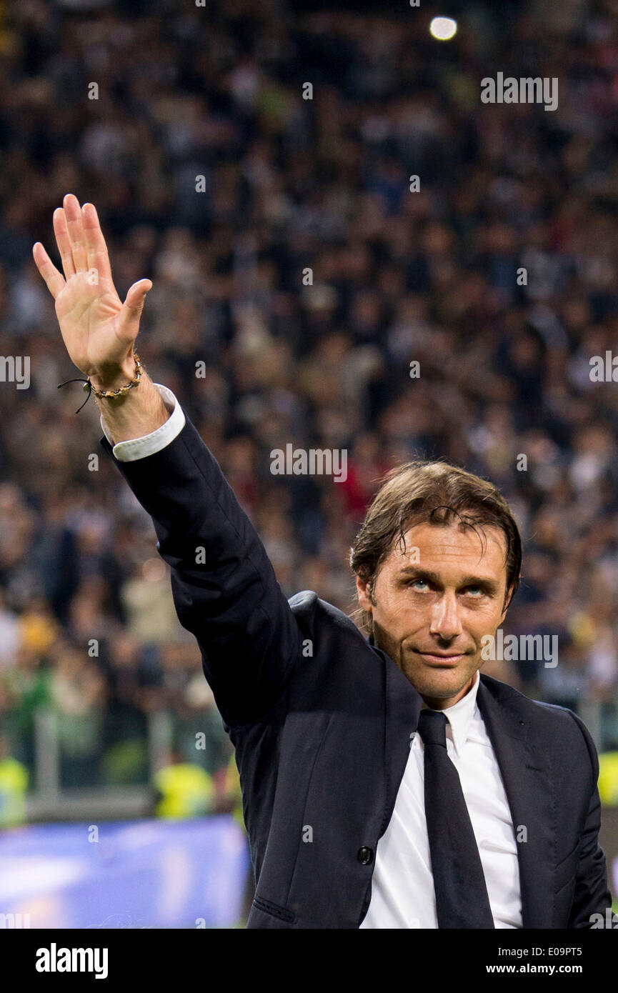 Turin, Italy. 5th May, 2014. Antonio Conte (Juventus) Football/Soccer ...