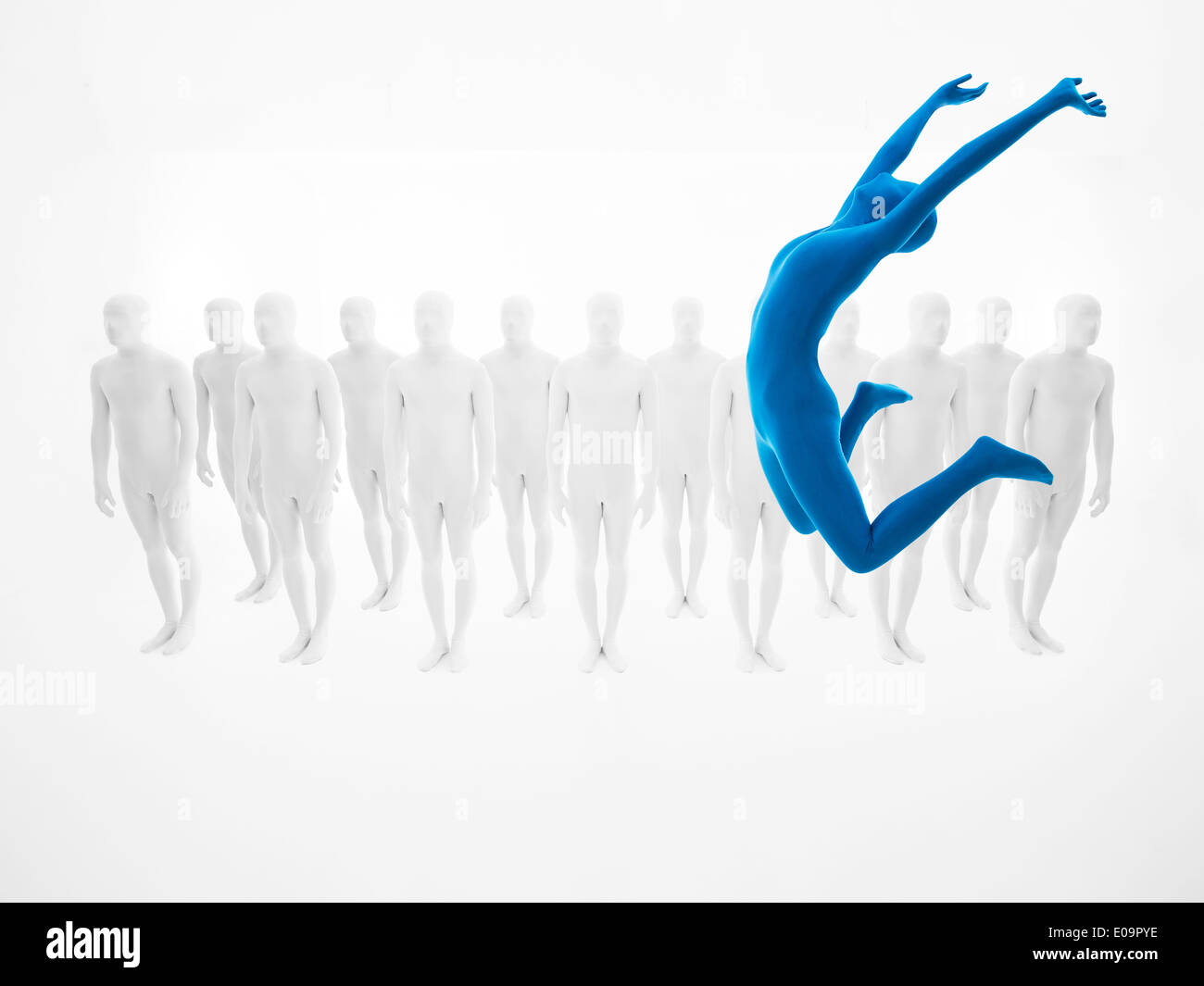White jump suit hi-res stock photography and images - Alamy