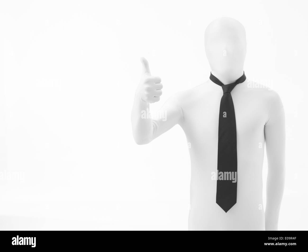 Unrecognizable person in black Cut Out Stock Images & Pictures - Alamy