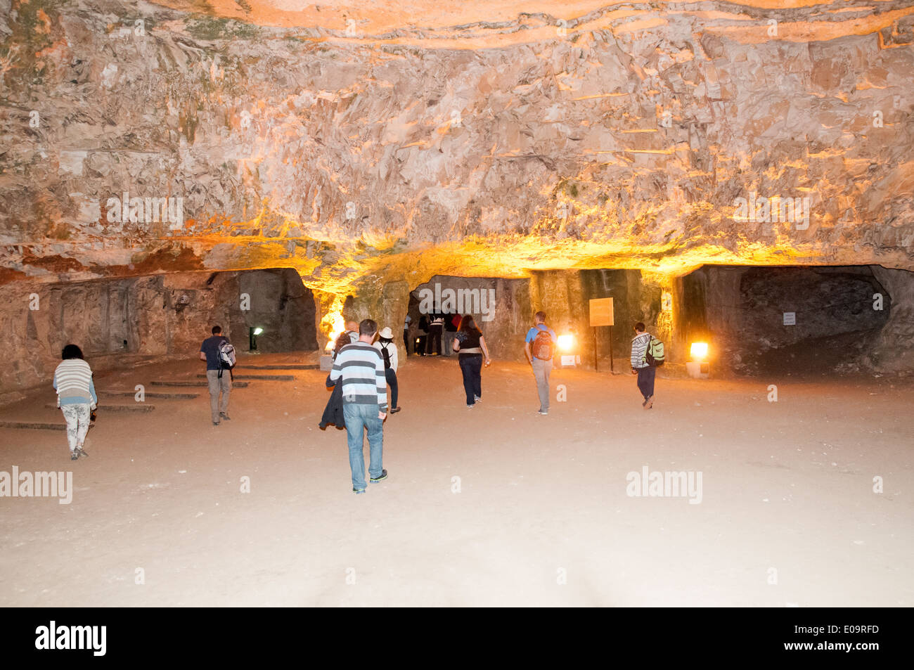 Israel, Jerusalem, Zedekiah's Cave – also known as Solomon's Quarries ...