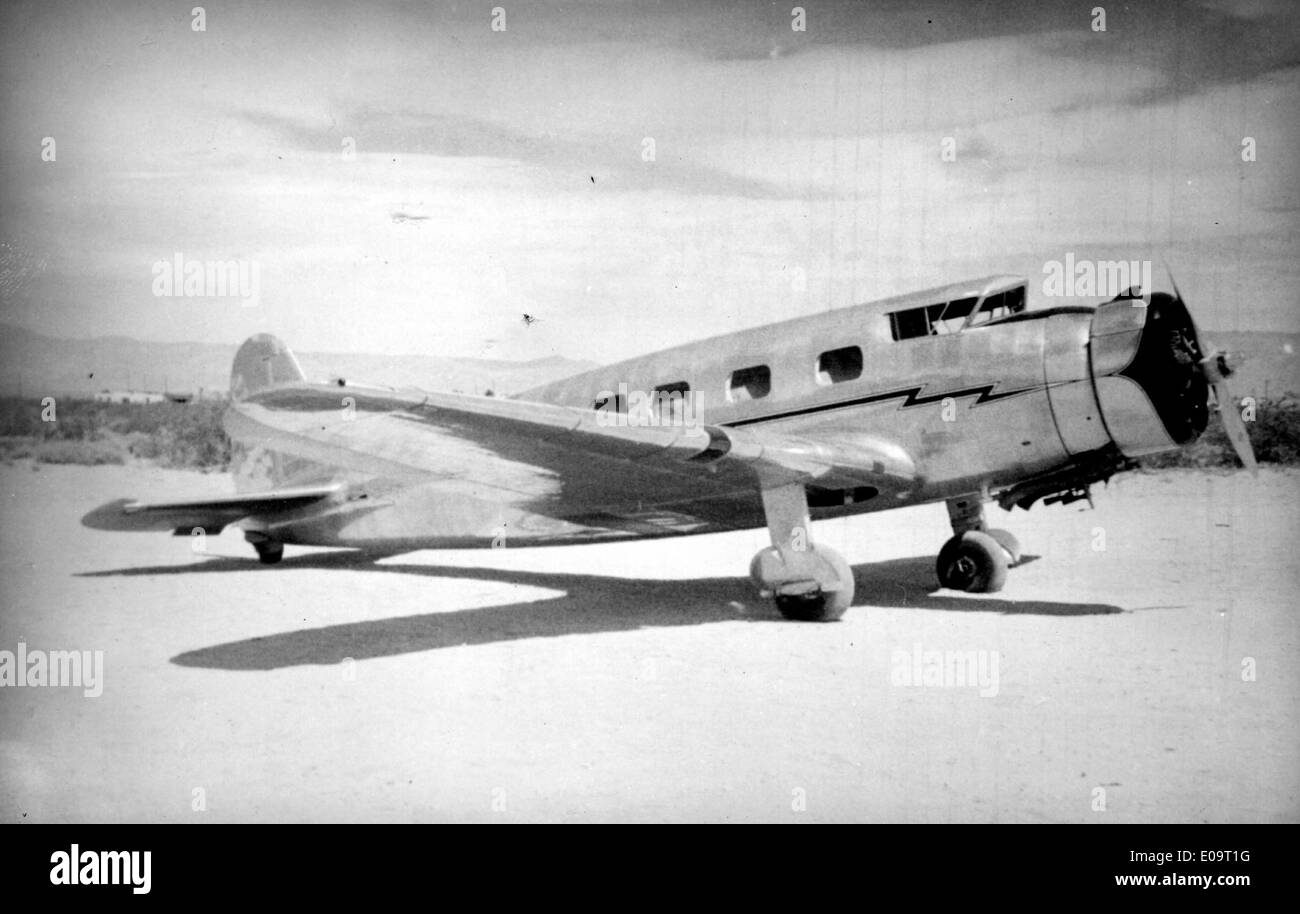 This photo features the Vultee V-1A, a civilian transport aircraft with ...