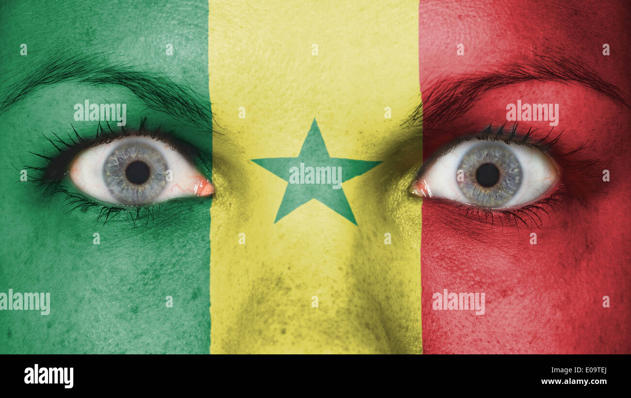 Senegal painted flag hi-res stock photography and images - Alamy