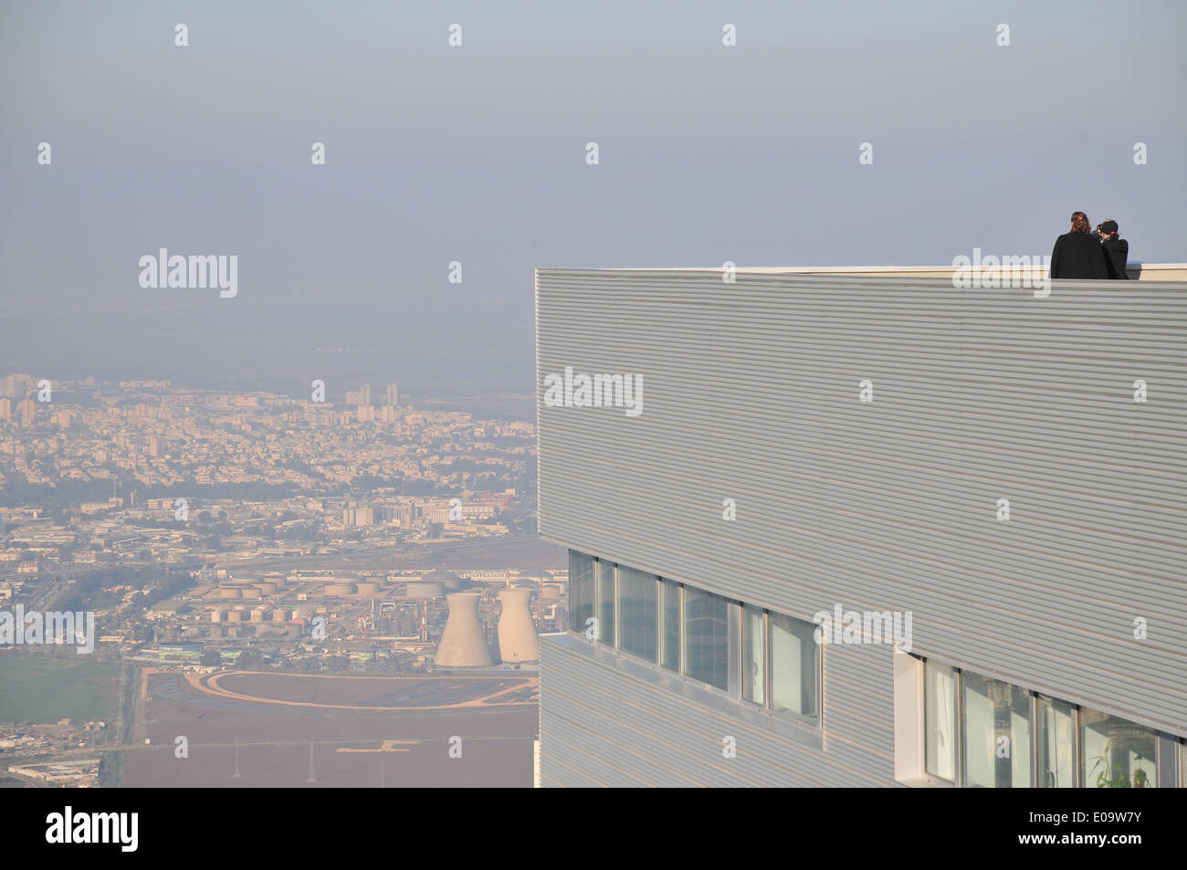 Israel, Haifa, an observation point on top of the Haifa university ...