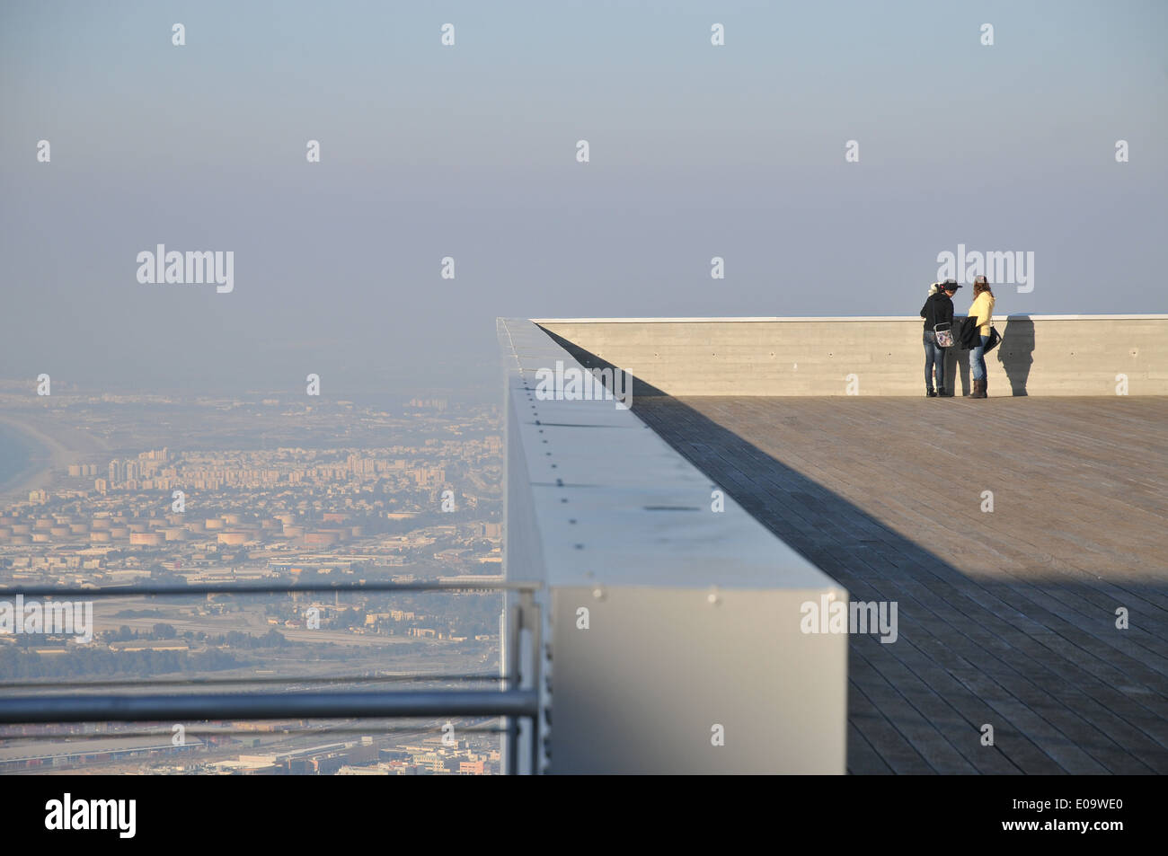 Israel, Haifa, an observation point on top of the Haifa university ...