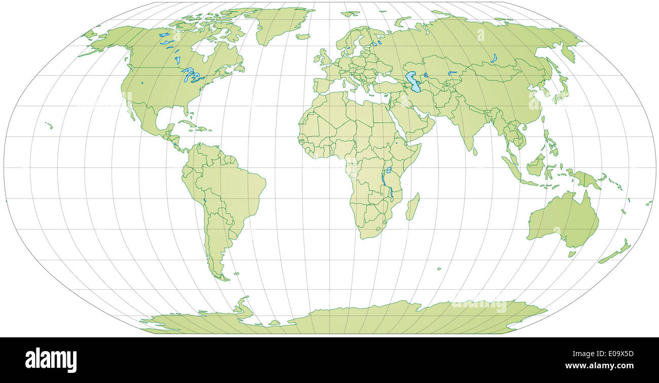 World map general world map hi-res stock photography and images - Alamy