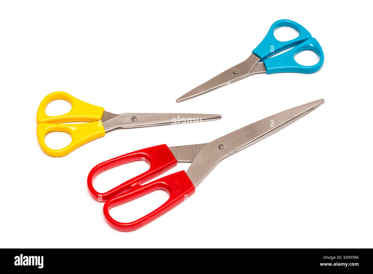 Colored Scissors Isolated On White Stock Photo - Alamy