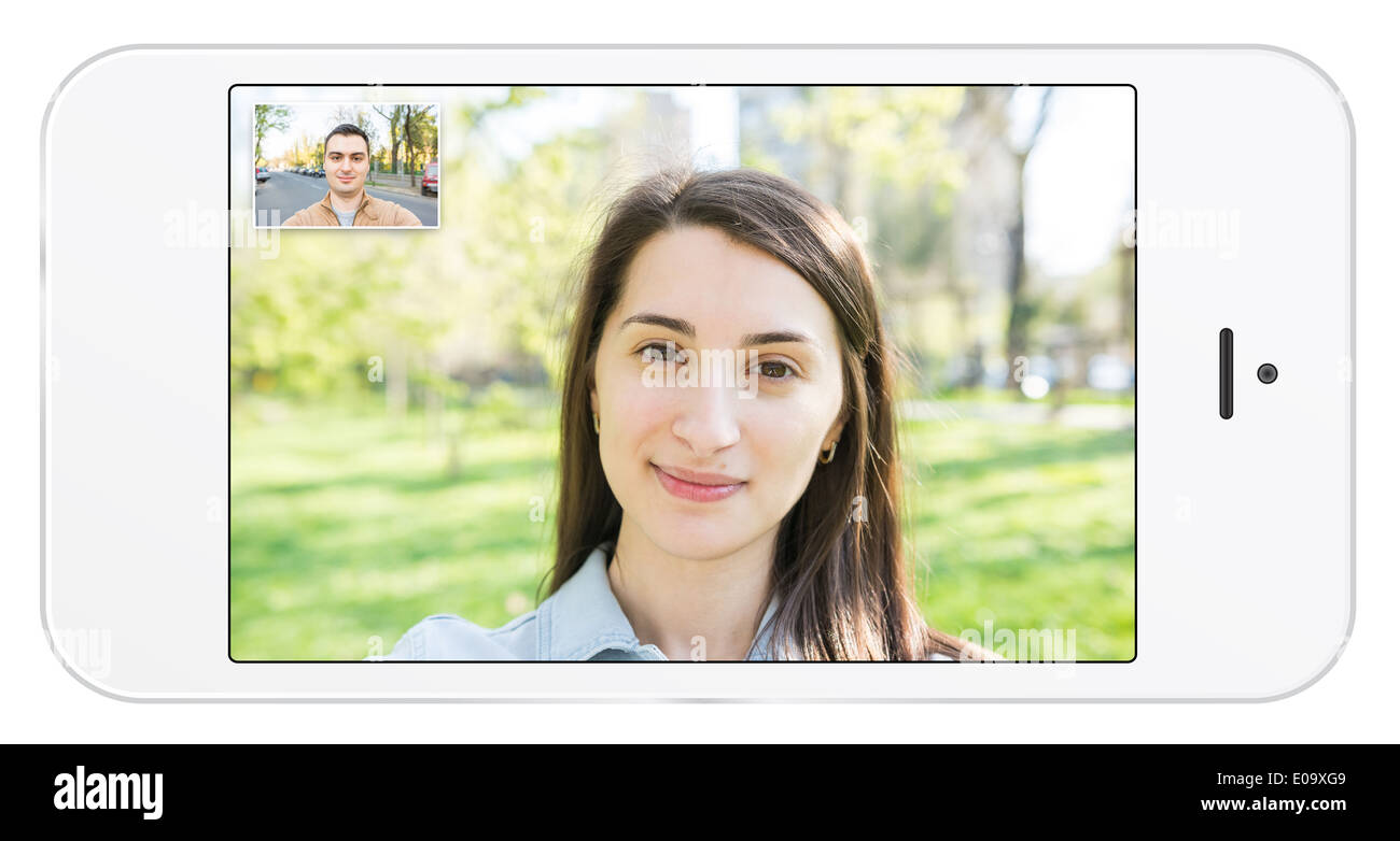 Mobile video conference hi-res stock photography and images - Alamy