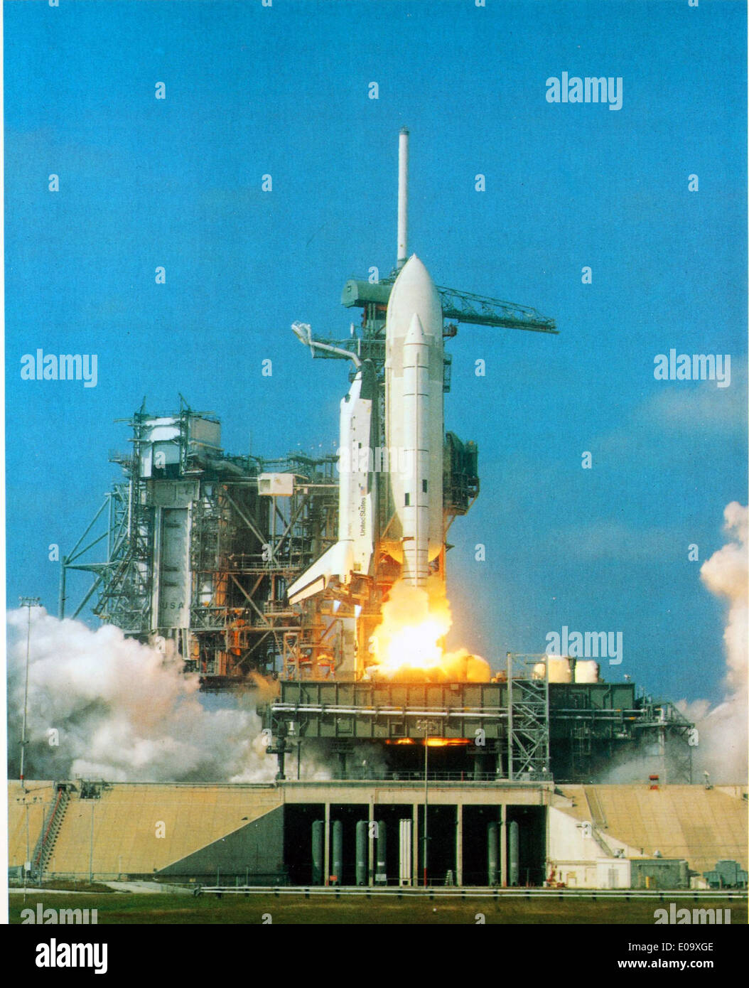 This glossy photo from NASA's Space Shuttle Program captures a key ...