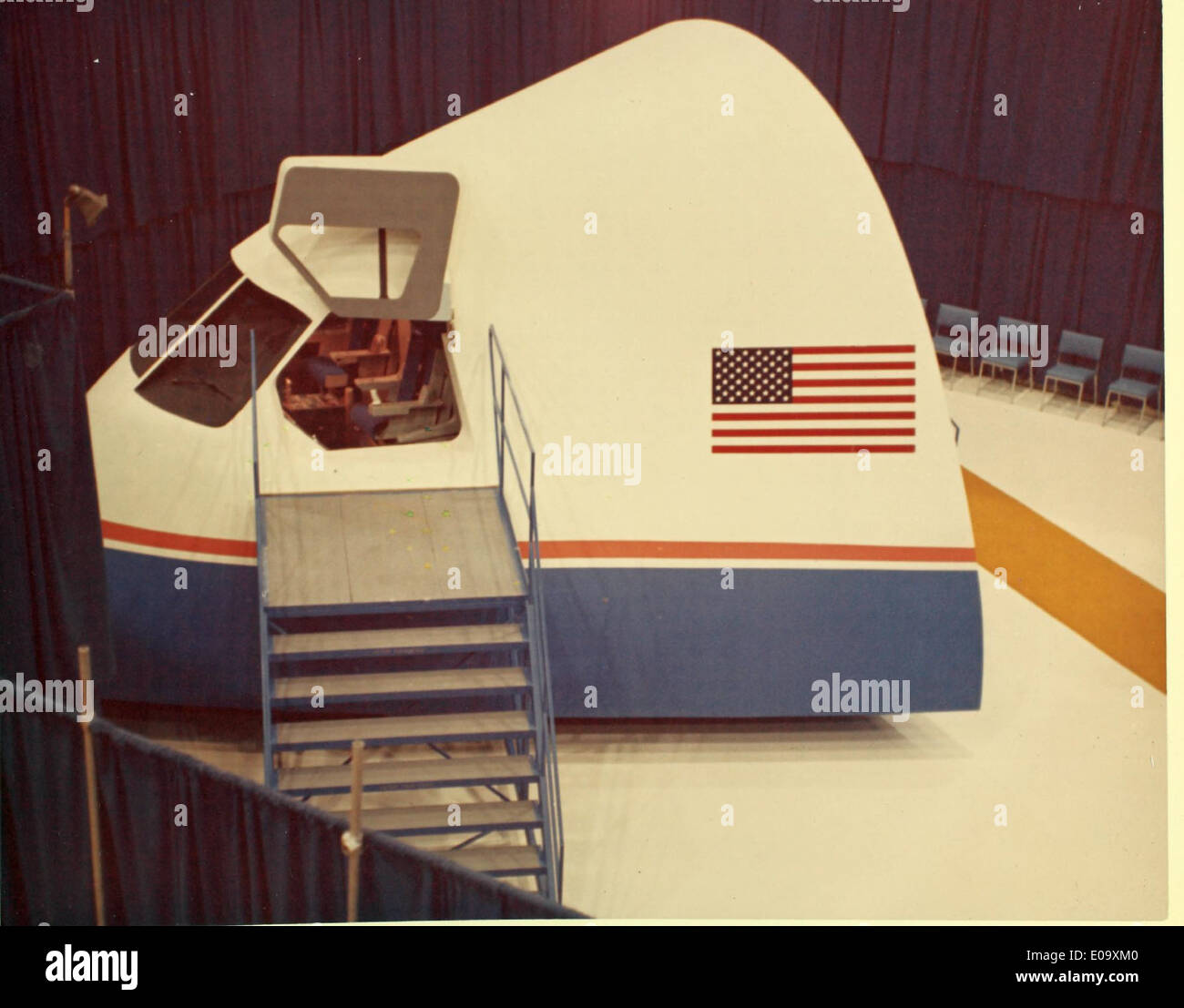 This glossy photo mock-up shows the B9U fly-back booster for NASA’s ...