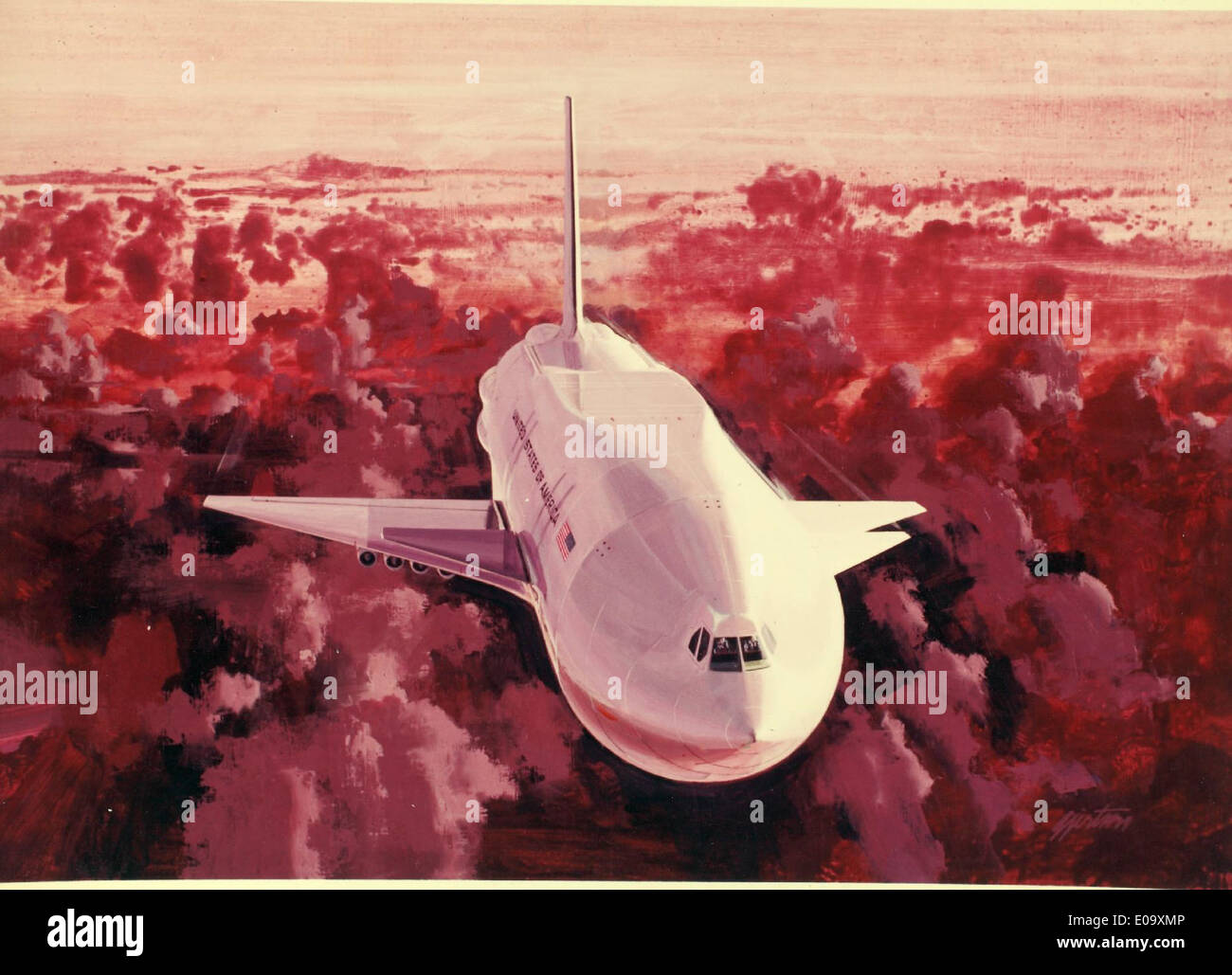 This glossy photo from NASA's Space Shuttle program features the B9U ...